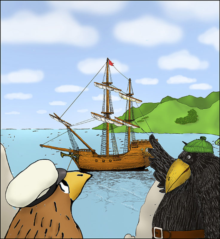 Sea Burd in the bay is shown in Chapter 9 of "The Burdz of Burdle ...